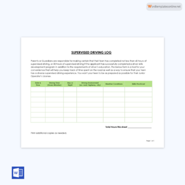 20 Free Driver's Daily Log Book Templates