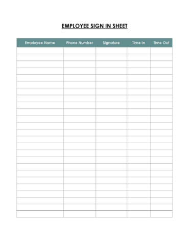 Sign-In Sheet: How to Make in Word (Free Templates)