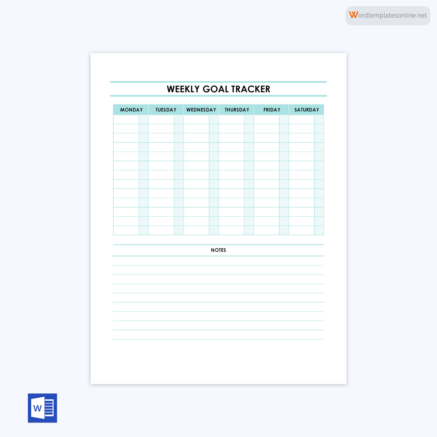 20 Free Goal Tracking & Setting Templates - Word, Excel