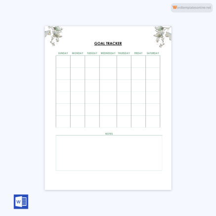 20 Free Goal Tracking & Setting Templates - Word, Excel