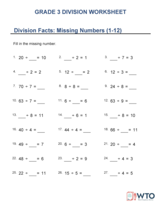 43 Printable Division Worksheets (for Grade 4-6) | Word, PDF