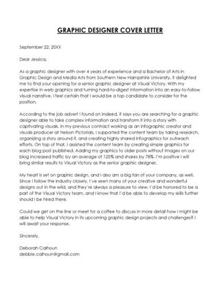 Graphic Designer Cover Letter Examples (Expert Tips)