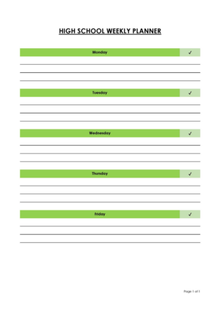 22 Free Printable Homework Planners (Templates)