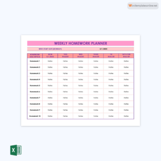 22 Free Printable Homework Planners (Templates)