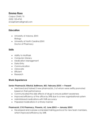 Hybrid/Combination Resume Format (18 Examples)