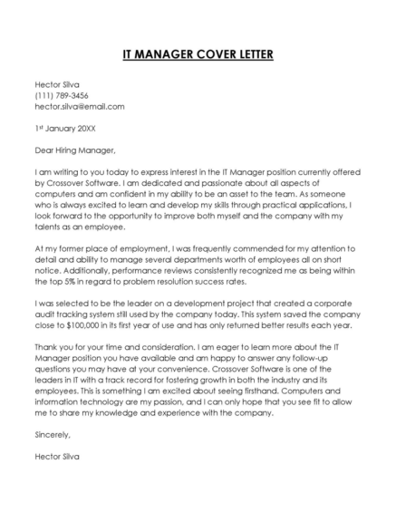 24 Professional Resume Cover Letter Examples