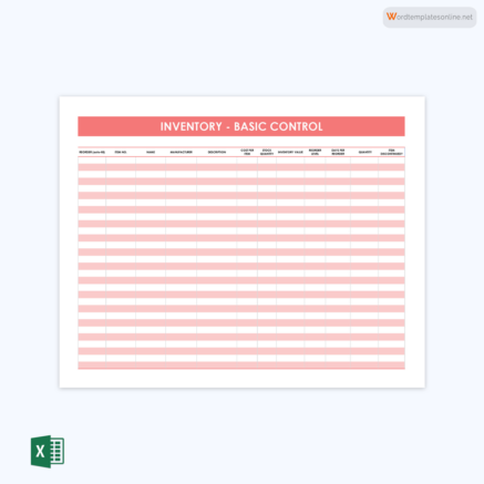 40 FREE Inventory Spreadsheet Templates (Word - Excel)