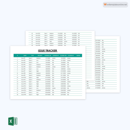 12 Free Issue Tracking and Log Templates for Excel