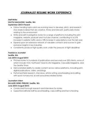 How to Write Work Experience In Resume (Samples & Tips)