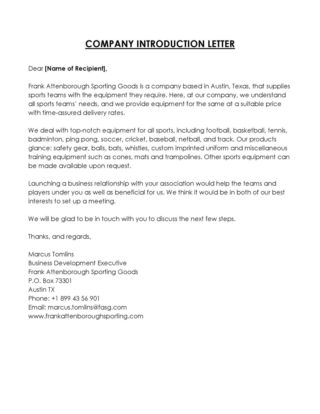 Letter of Introduction: 20 Examples and Overview