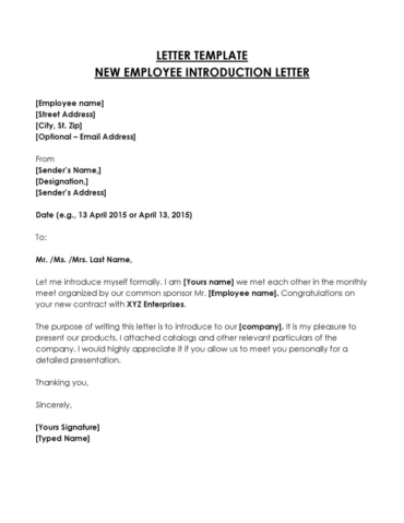 Letter of Introduction: 20 Examples and Overview