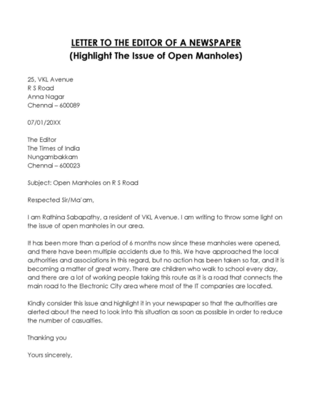 How To Write a Letter to Editor? (Sample | Examples)