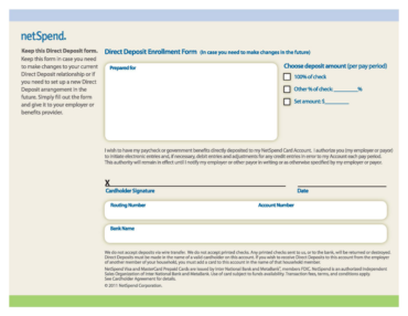Free Direct Deposit Authorization Forms - PDF