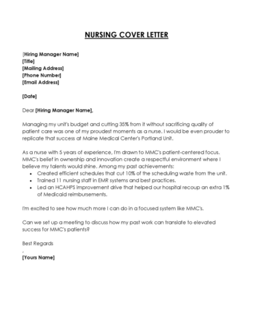 New Graduate Nurse Cover Letter (18 Best Examples)