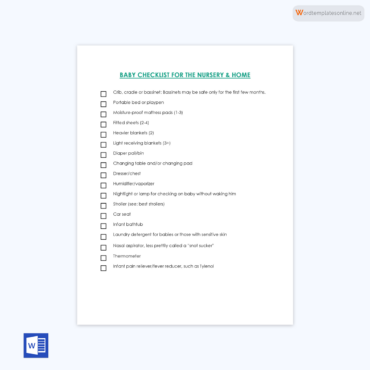 10 Free Newborn Baby Checklists - Must Haves! (Printable)