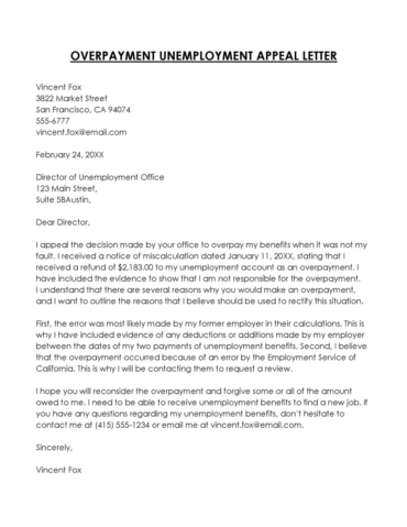 Unemployment Appeal Letter Samples (How to Write)