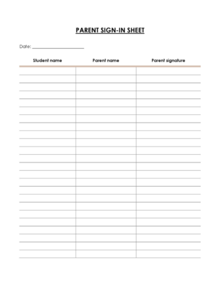 Sign-In Sheet: How to Make in Word (Free Templates)
