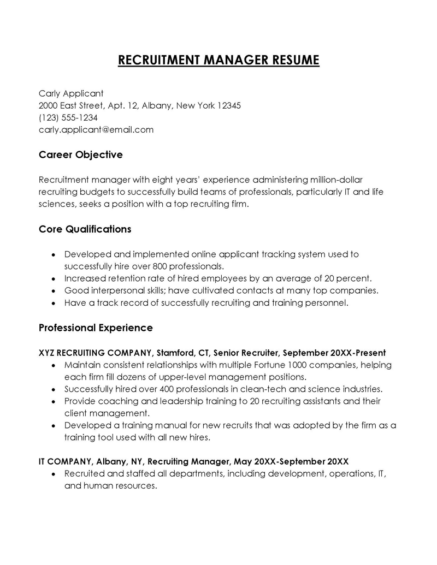 20 Manager Resume Examples: Format, Skills, Templates