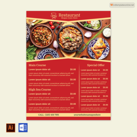 10 Free Editable Restaurant Menu Templates (Perfect Ideas)