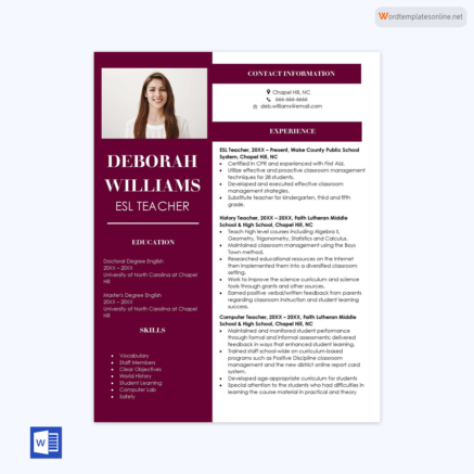 22 ESL Teacher Resume Examples - Objective, Skills, Tips