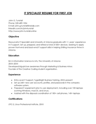 How to Make Your First Job Resume (Examples & Templates)