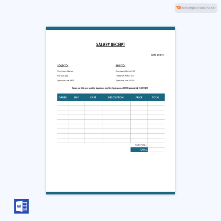 24 Free Sales Receipt Templates (Premium Designs)
