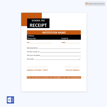 14 Free School Fee Receipt Templates (Word | PDF)