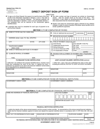 Free Direct Deposit Authorization Forms - PDF