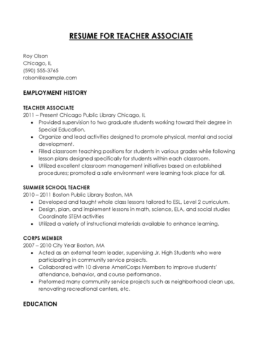 24 Teacher Assistant Resume Examples + Writing Tips
