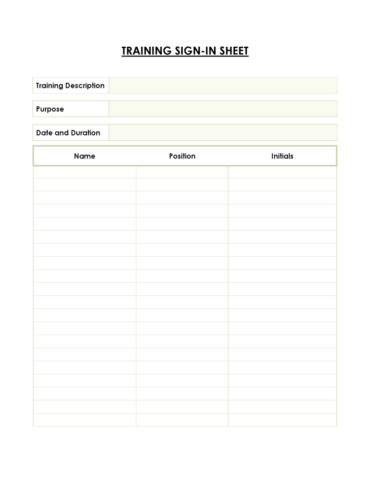 Sign-In Sheet: How to Make in Word (Free Templates)