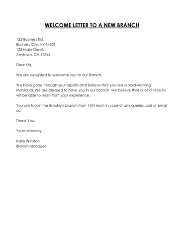 20 New Employees Welcome Letters (With Templates)