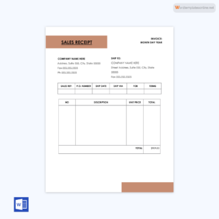 24 Free Sales Receipt Templates (Premium Designs)