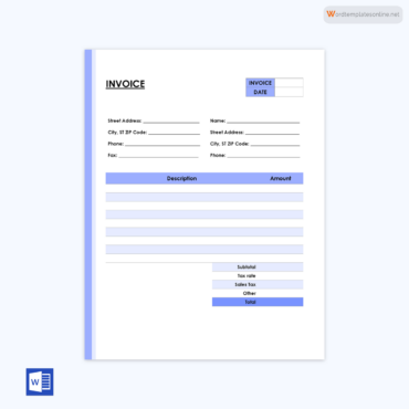 40 Free Blank Invoice Templates (Excel | Word) - Edit & Print
