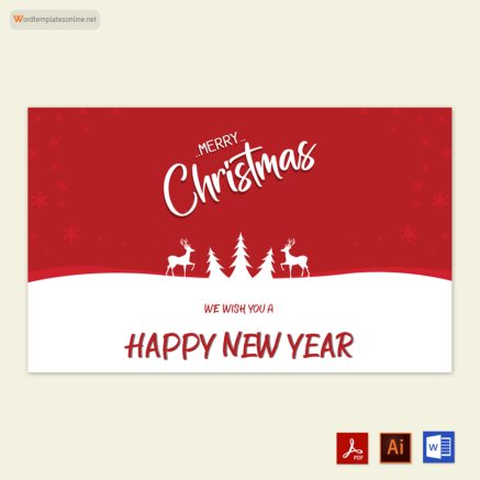 FREE Christmas Card Templates (Word | PSD | PDF)