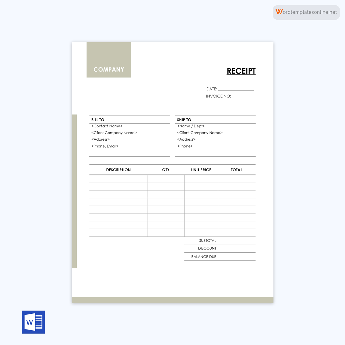 22 Free Itemized Receipt Templates - Word | Excel | PDF