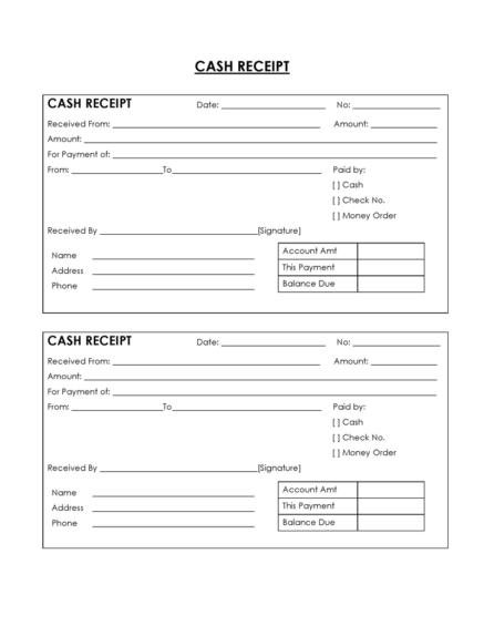 16 Cash Payment Receipt Templates > 100% FREE