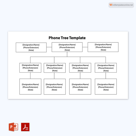 10 Free Phone Tree Templates (Word, PowerPoint)