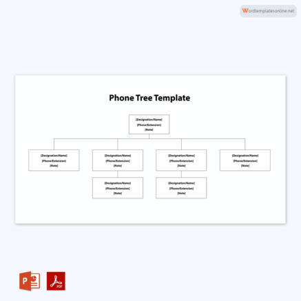 10 Free Phone Tree Templates (Word, PowerPoint)