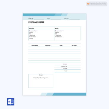 20 Free Purchase Order (PO) Templates (Word | Excel)