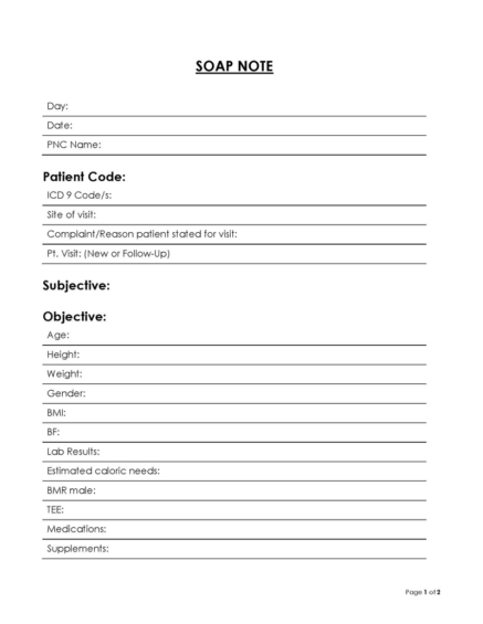 28 Best Soap Note Examples | Free Templates