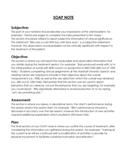 28 Best Soap Note Examples | Free Templates