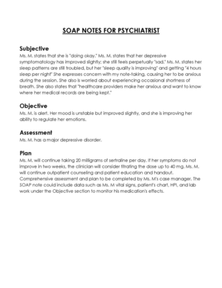 28 Best Soap Note Examples | Free Templates