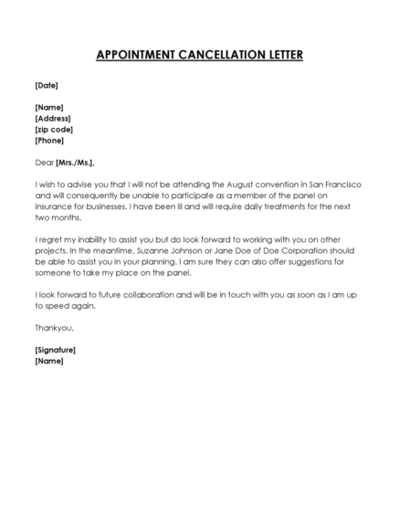 How to Write an Appointment Cancellation Email (Examples)