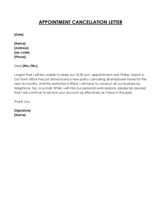 How to Write an Appointment Cancellation Email (Examples)