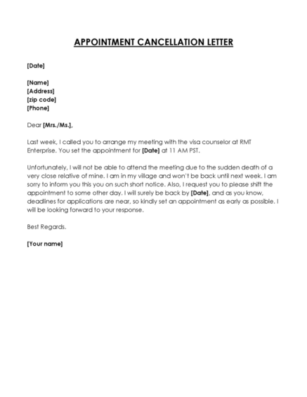 How to Write an Appointment Cancellation Email (Examples)