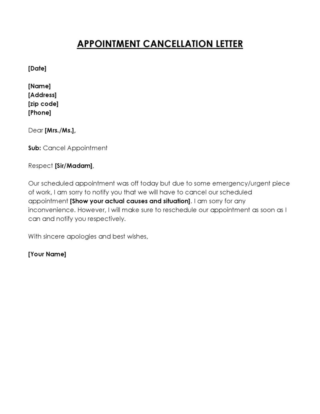 How to Write an Appointment Cancellation Email (Examples)