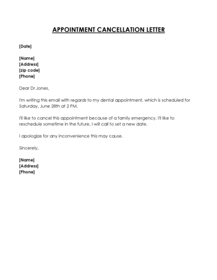 How to Write an Appointment Cancellation Email (Examples)