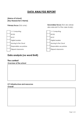 Free Data Analysis Report Templates (Word) - Editable
