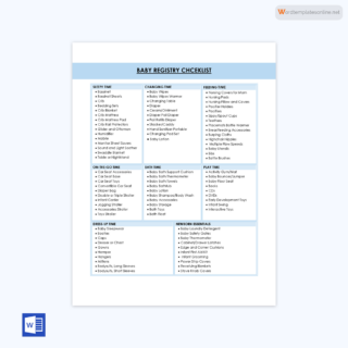 Free Baby Registry Checklists for Twins (Edit & Printable)