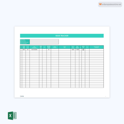 Free Issue Tracking Templates (Word | Excel)